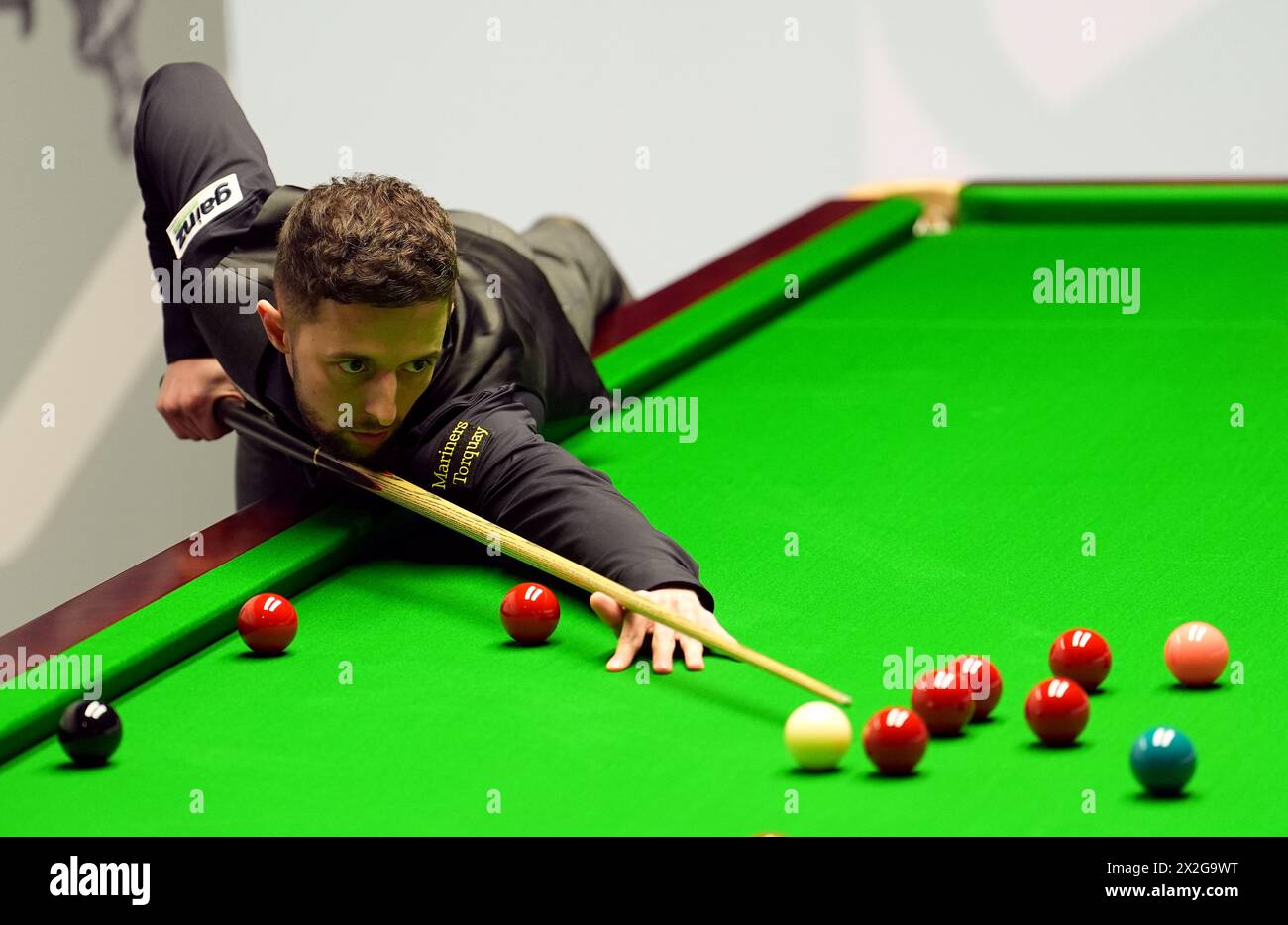 Joe O'Connor in action during their match against Mark Selby (not ...