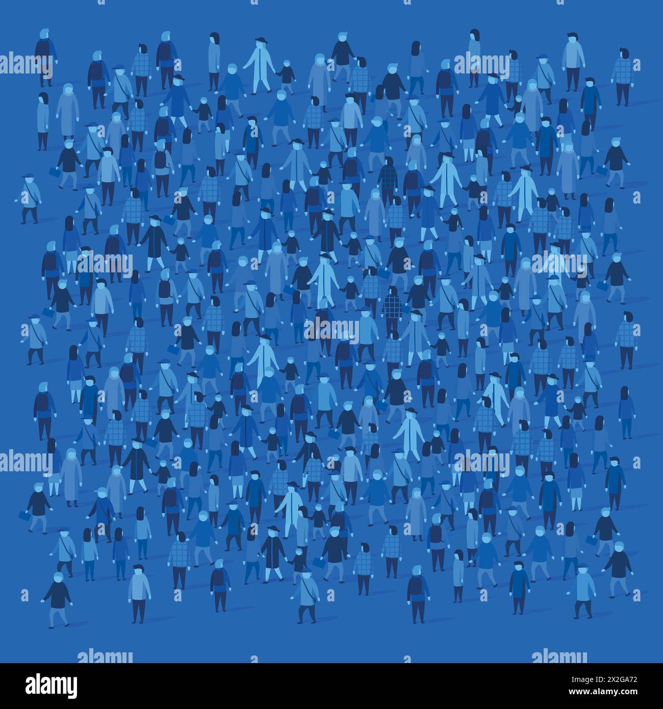 Large group of people on white background. People communication concept ...
