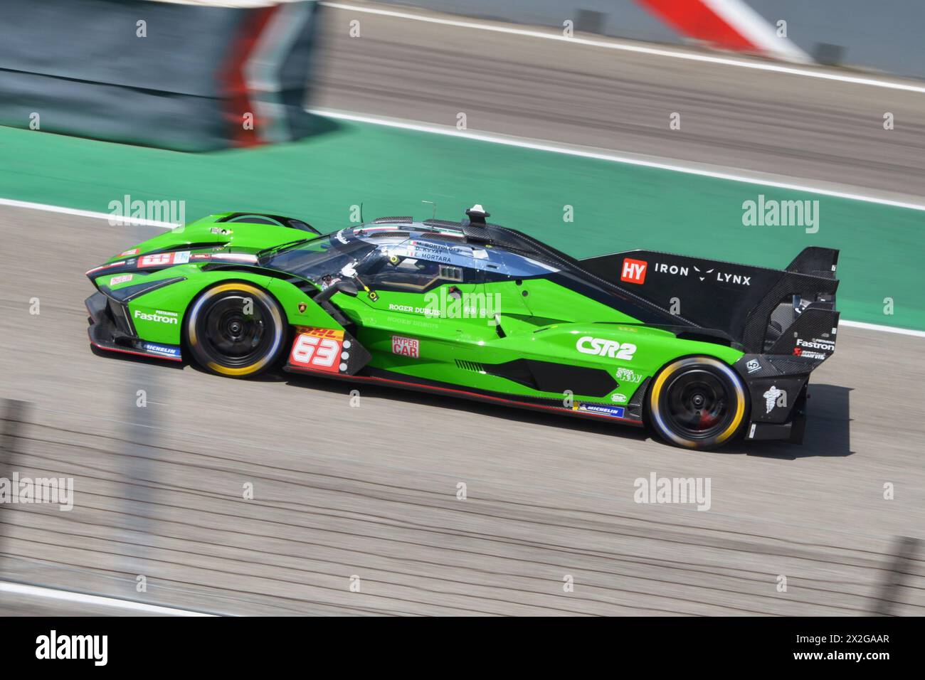 Imola, 21 April 2024: Lamborghini in action at WEC FIA World Endurance ...