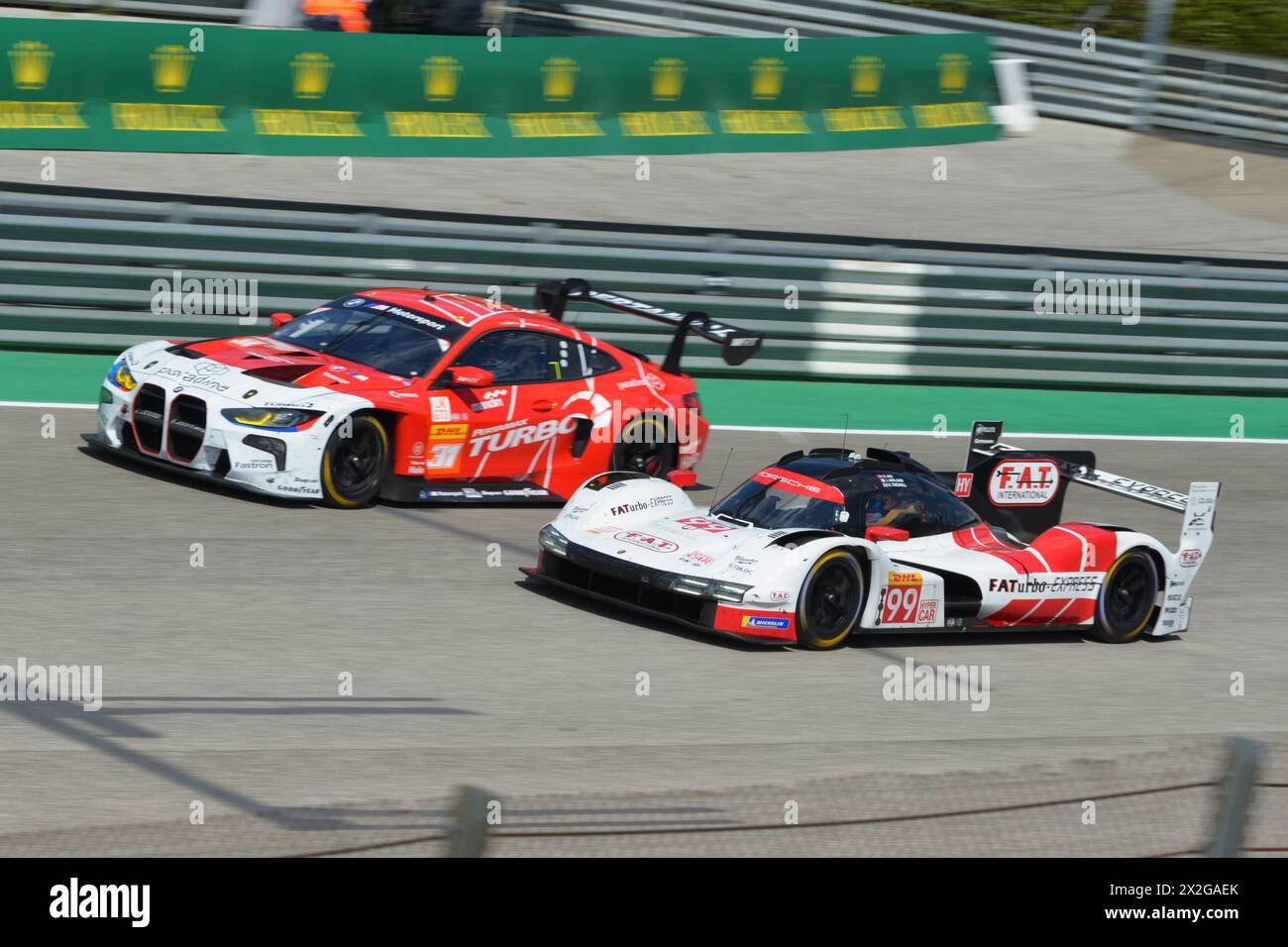 Imola, 21 April 2024: Porsche and BMW in action at WEC FIA World ...