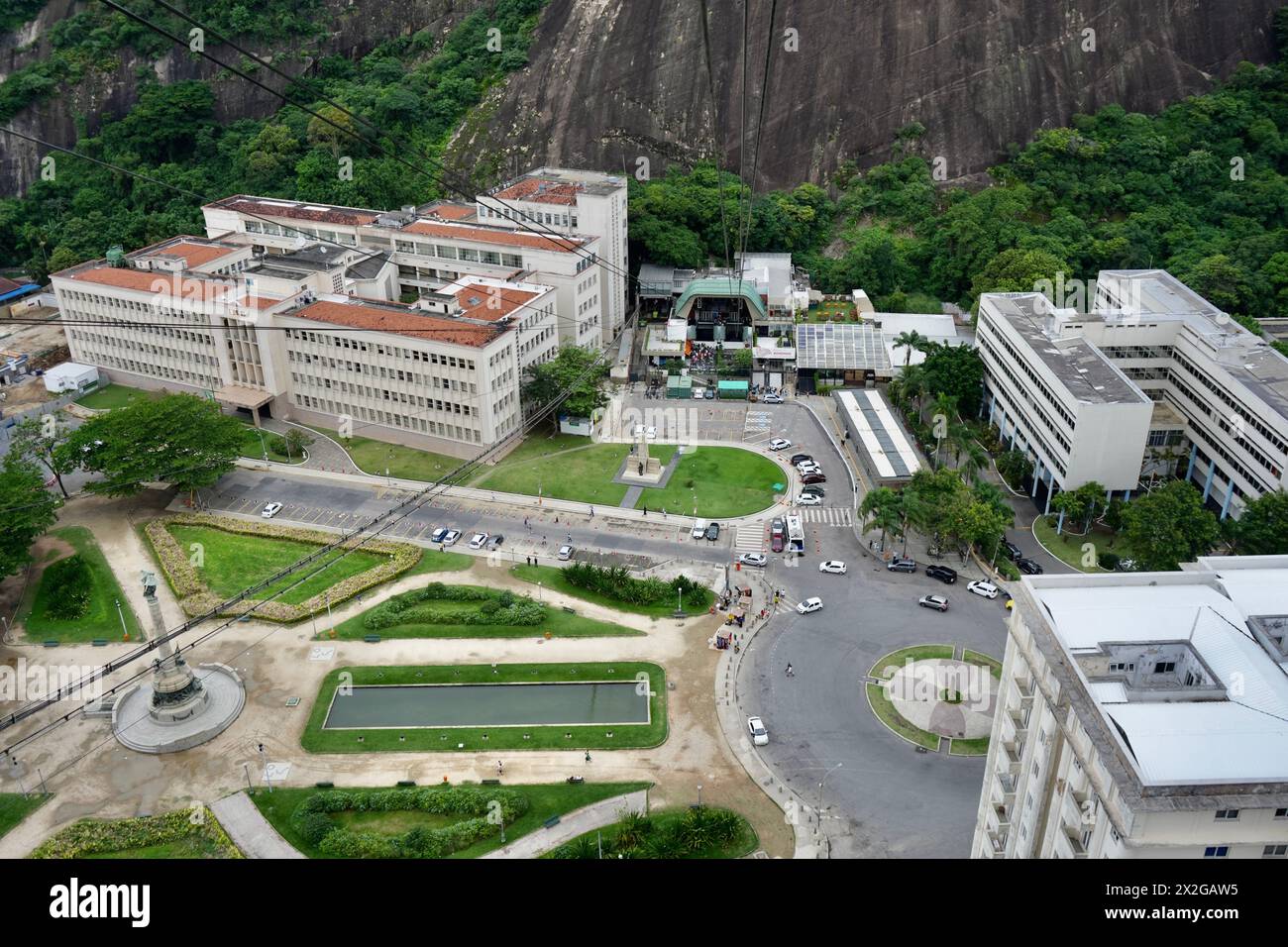 View of The Sugarloaf Mountain Cable car Station and Military ...