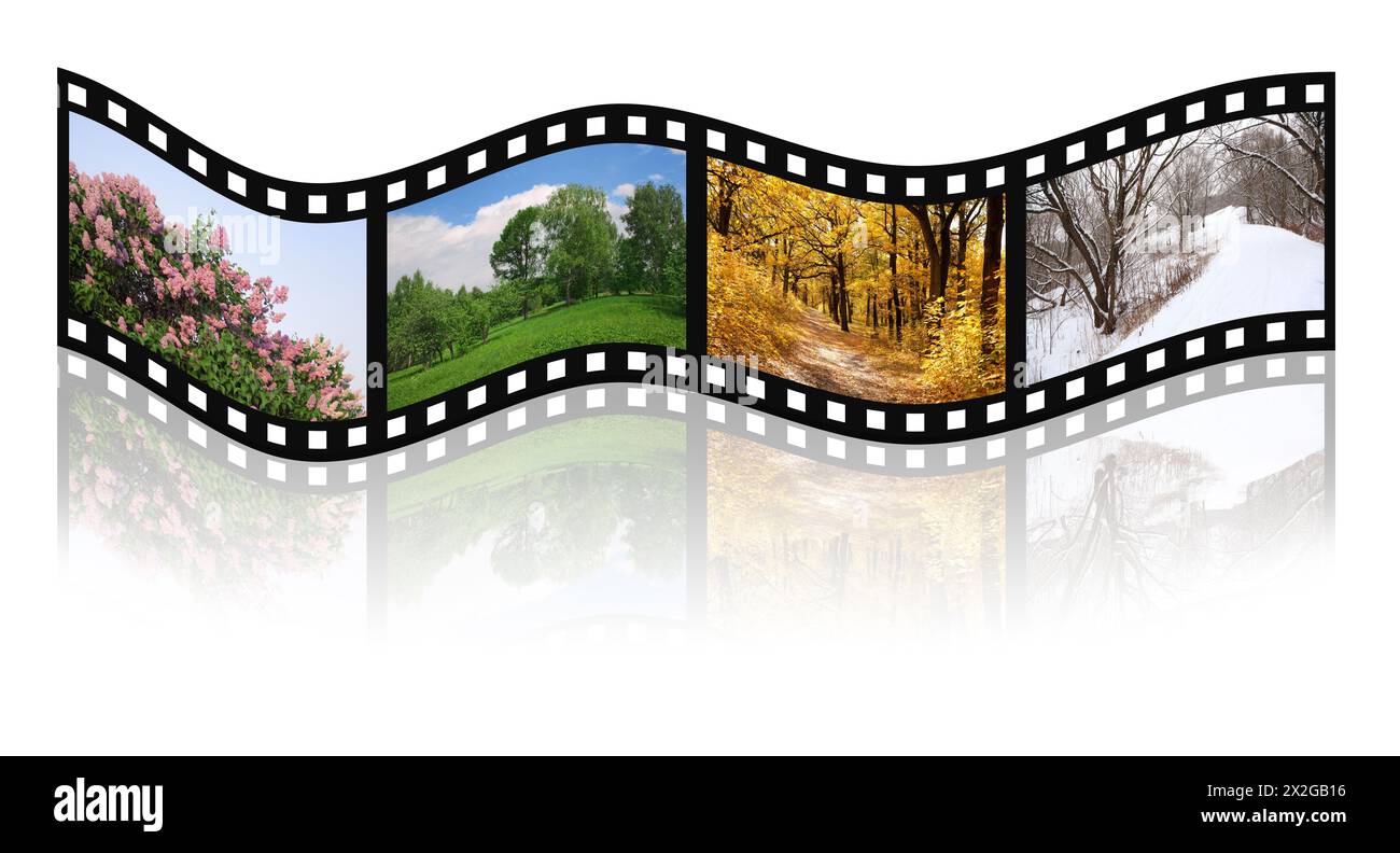 Film strip collage hi-res stock photography and images - Alamy
