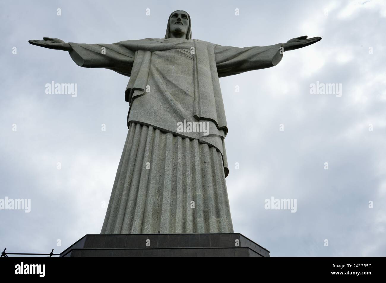 Close up forward view of The Statue of Christ The Redeemer Stock Photo ...