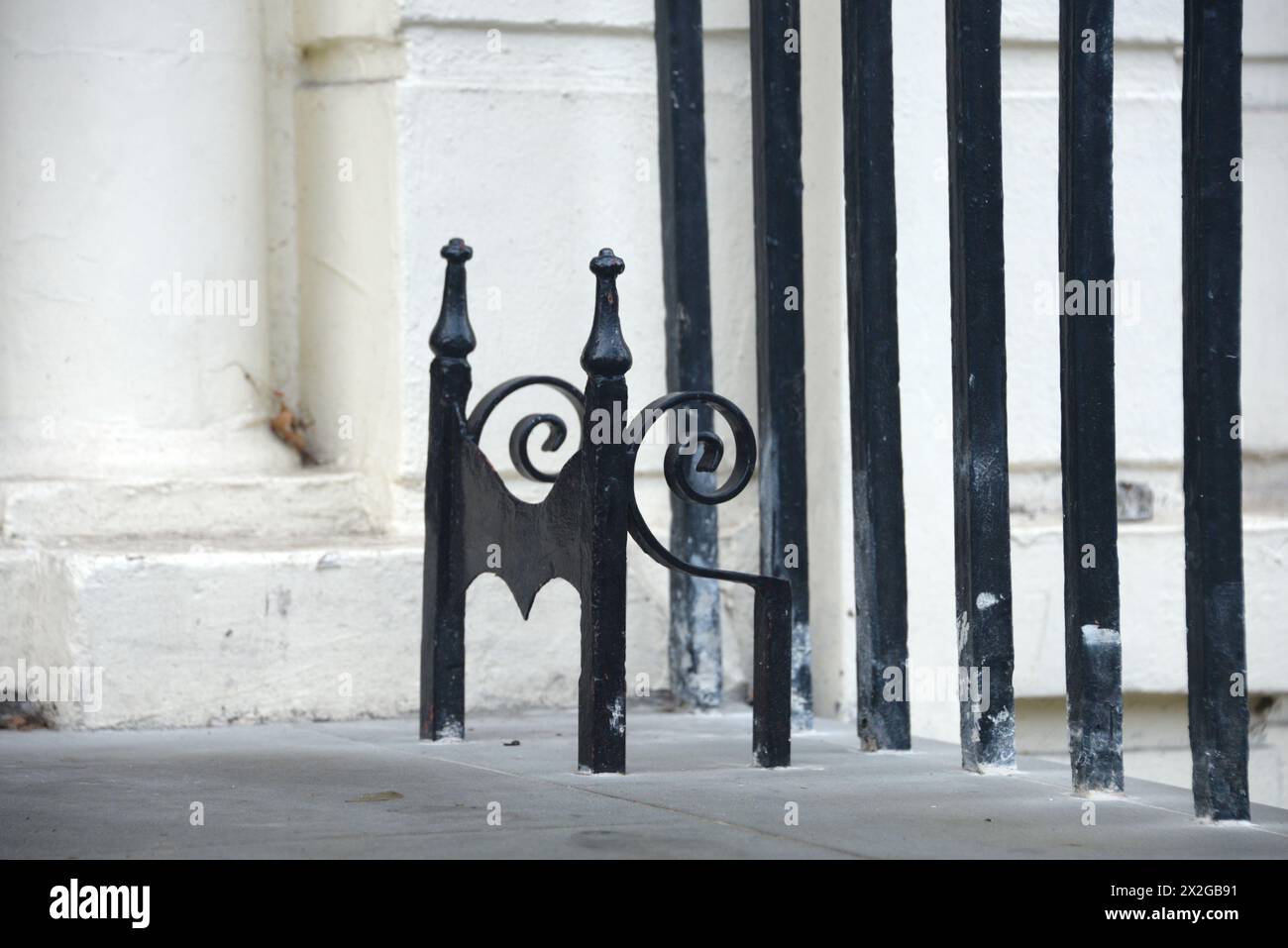 Black Metal Boot Scraper outside a house, London Stock Photo - Alamy