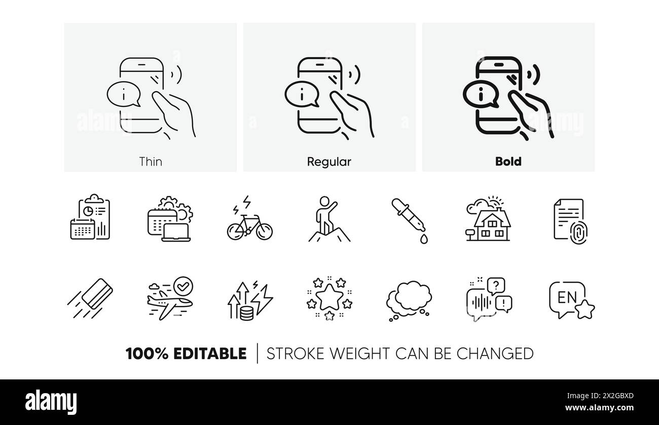 Stars, Report and Leadership line icons. For web app, printing. Line icons. Vector Stock Vector ...