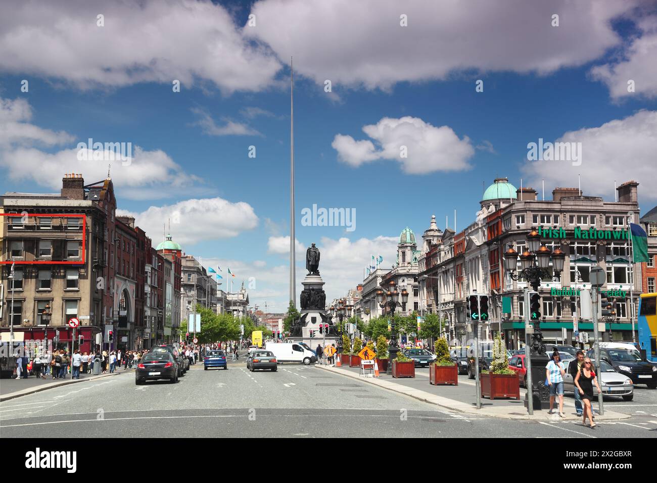 DUBLIN - JUNE 12: Spire of Dublin on June 12, 2010 in Dublin. Spire of ...