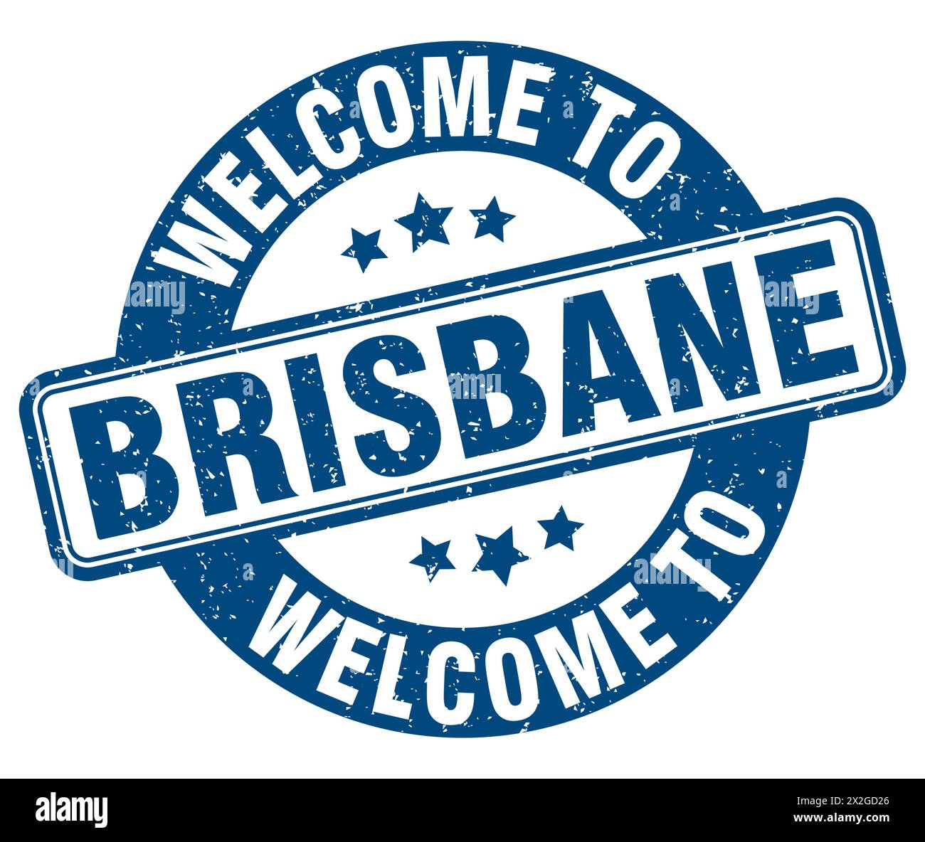 Welcome to Brisbane stamp. Brisbane round sign isolated on white ...