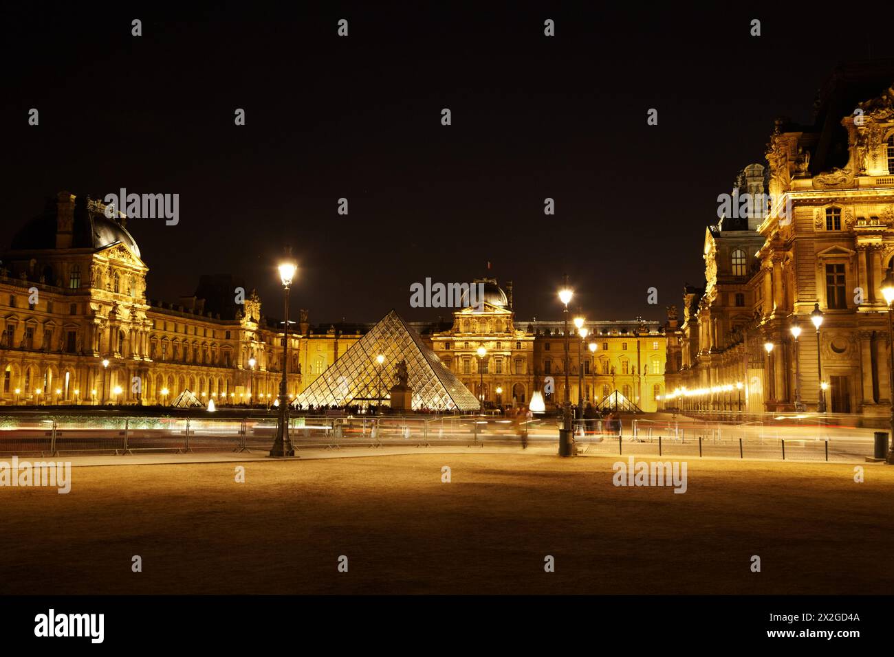 Statue of king louis xiv in front of the louvre hi-res stock ...