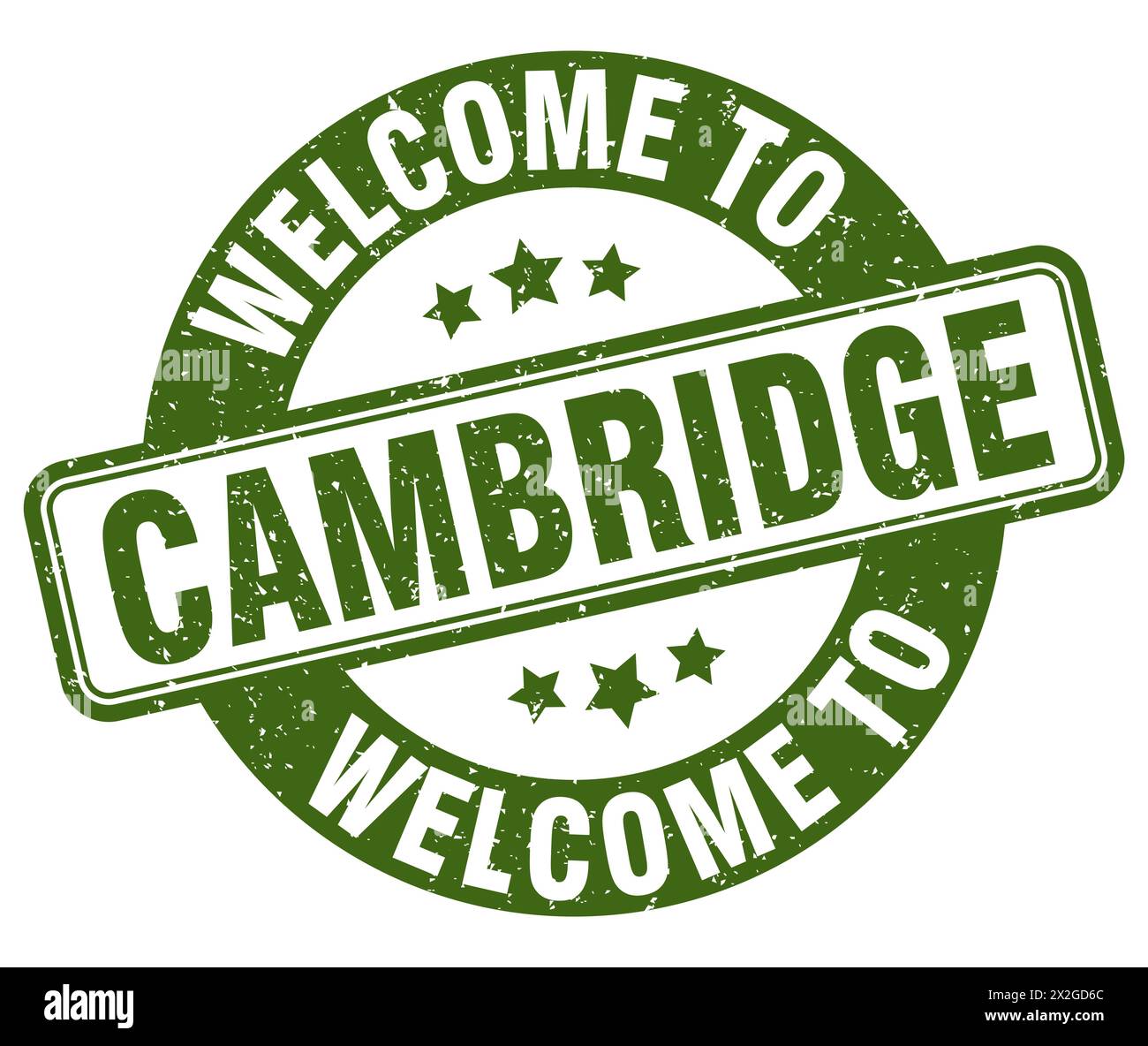 Welcome to Cambridge stamp. Cambridge round sign isolated on white ...