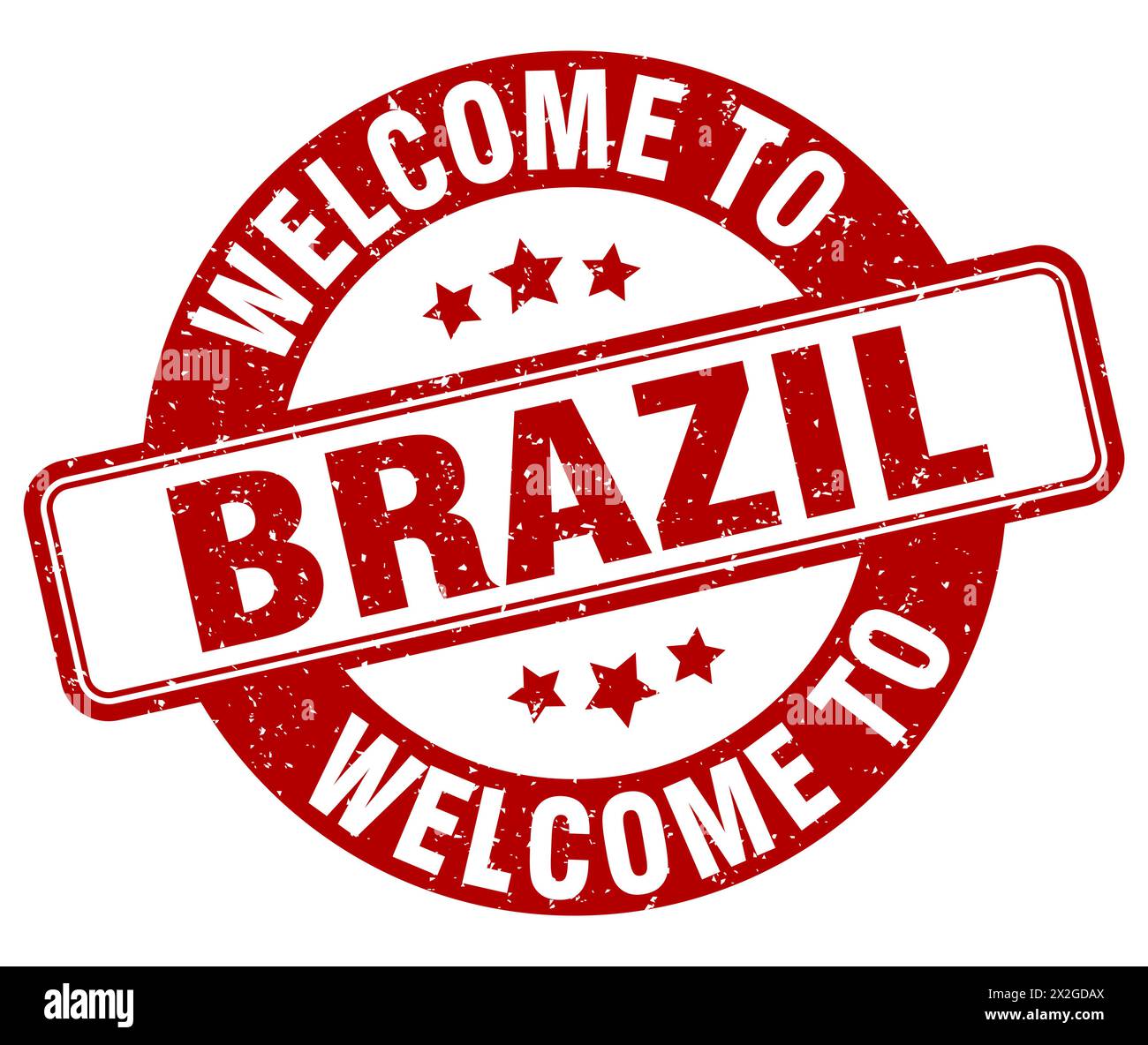 Welcome to Brazil stamp. Brazil round sign isolated on white background ...