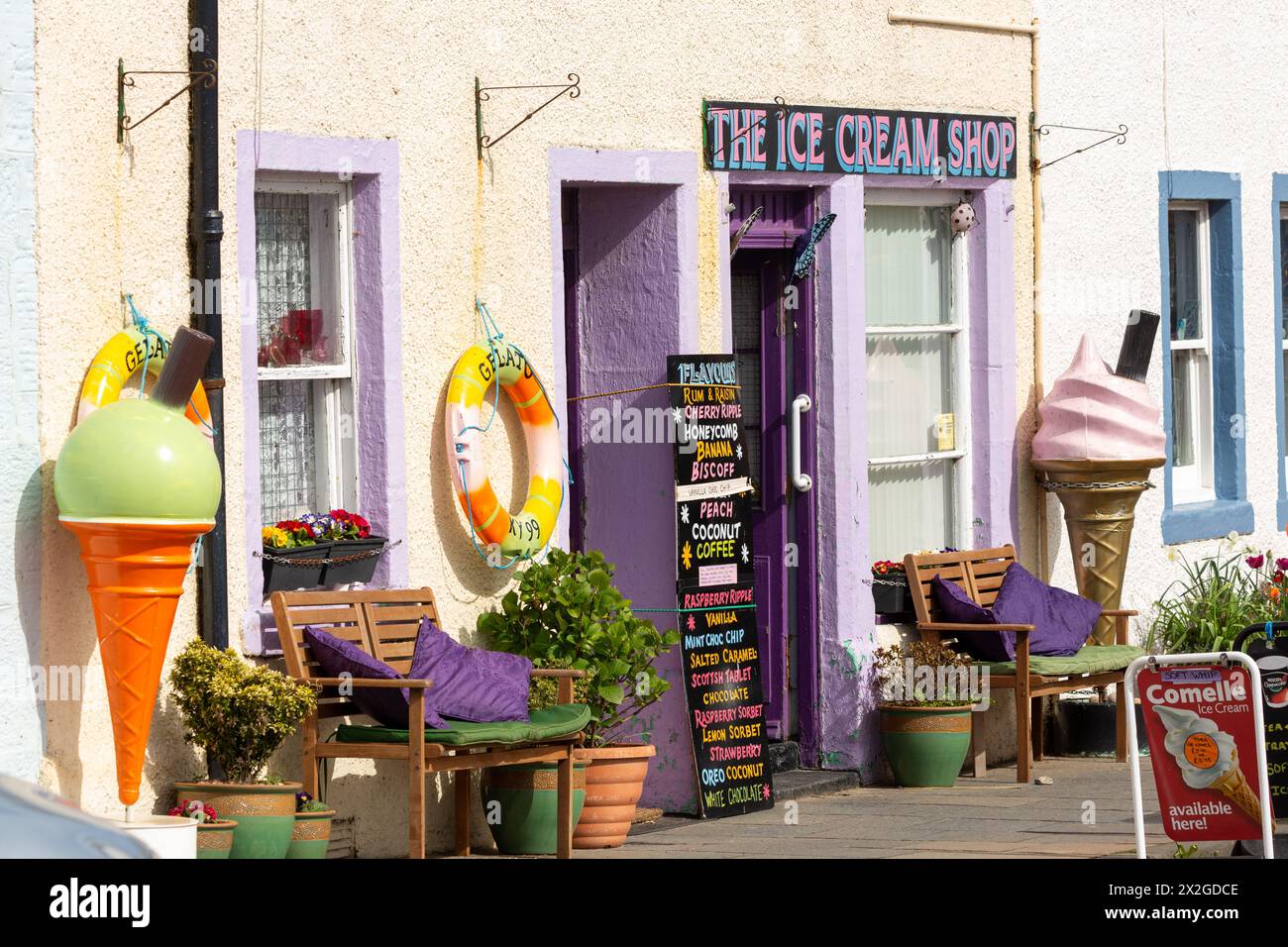 The Ice Cream Shop in Pittenweem Fife Scotland Stock Photo - Alamy