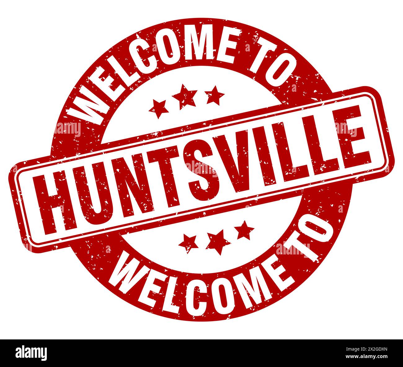 Welcome to Huntsville stamp. Huntsville round sign isolated on white ...