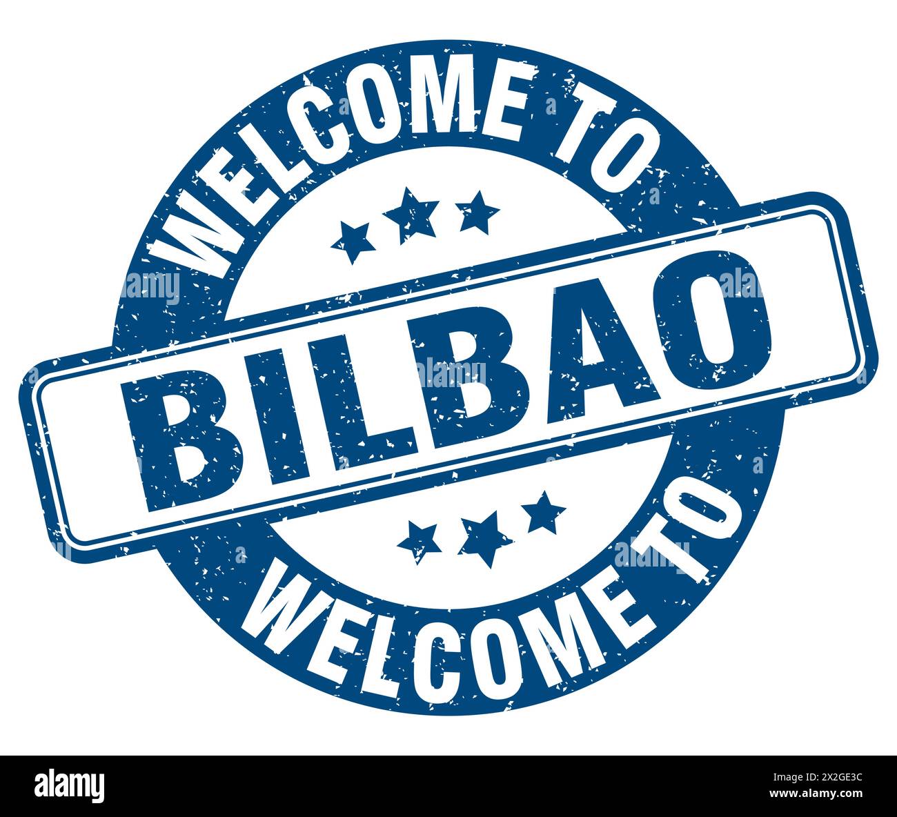 Welcome to Bilbao stamp. Bilbao round sign isolated on white background ...