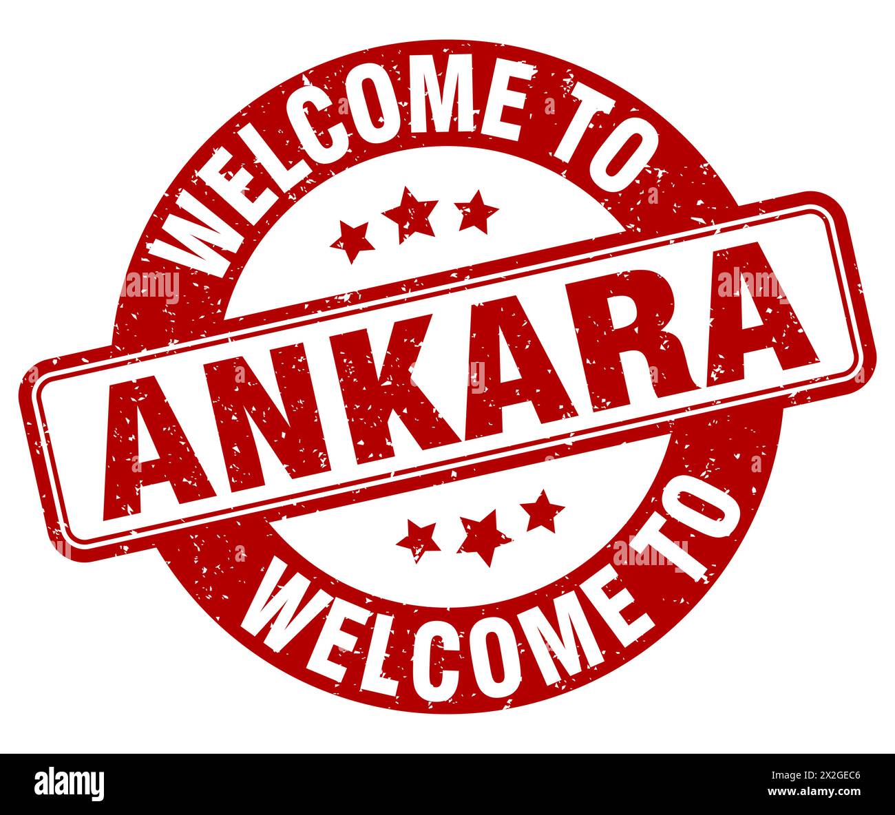 Welcome to Ankara stamp. Ankara round sign isolated on white background ...