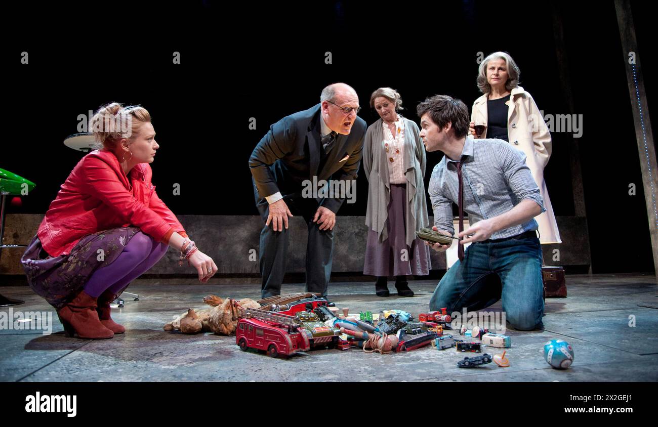 l-r: Sian Brooke (Julie), David Troughton (Minken), Sorcha Cusack ...