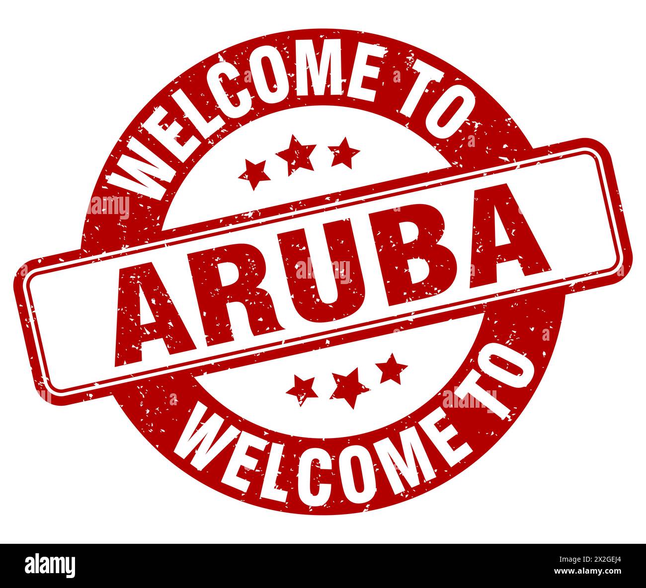 Welcome to Aruba stamp. Aruba round sign isolated on white background ...