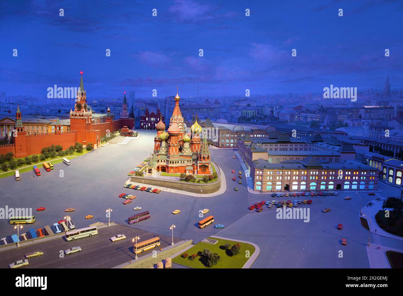Сardboard model of Red Square in Moscow - Kremlin, St. Basil's ...