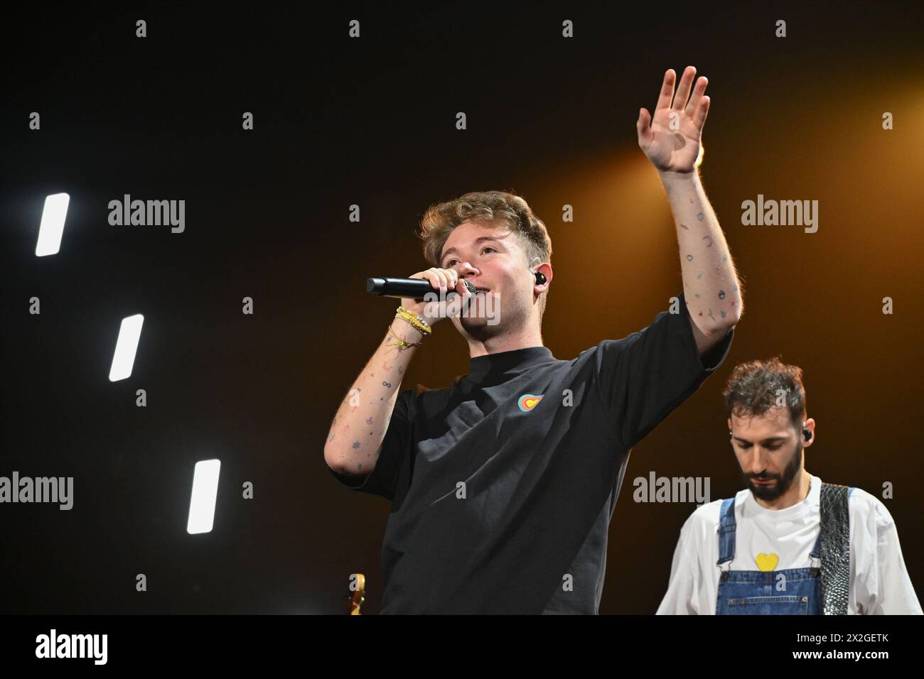 Nelson Mandela Forum, Florence, Italy, April 21, 2024, Italian singer Alfa performs during Alfa ...