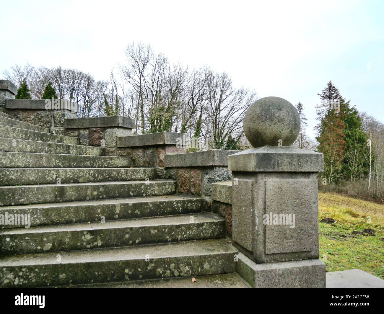 The external staircase of Ralswiek Castle contributes significantly to ...