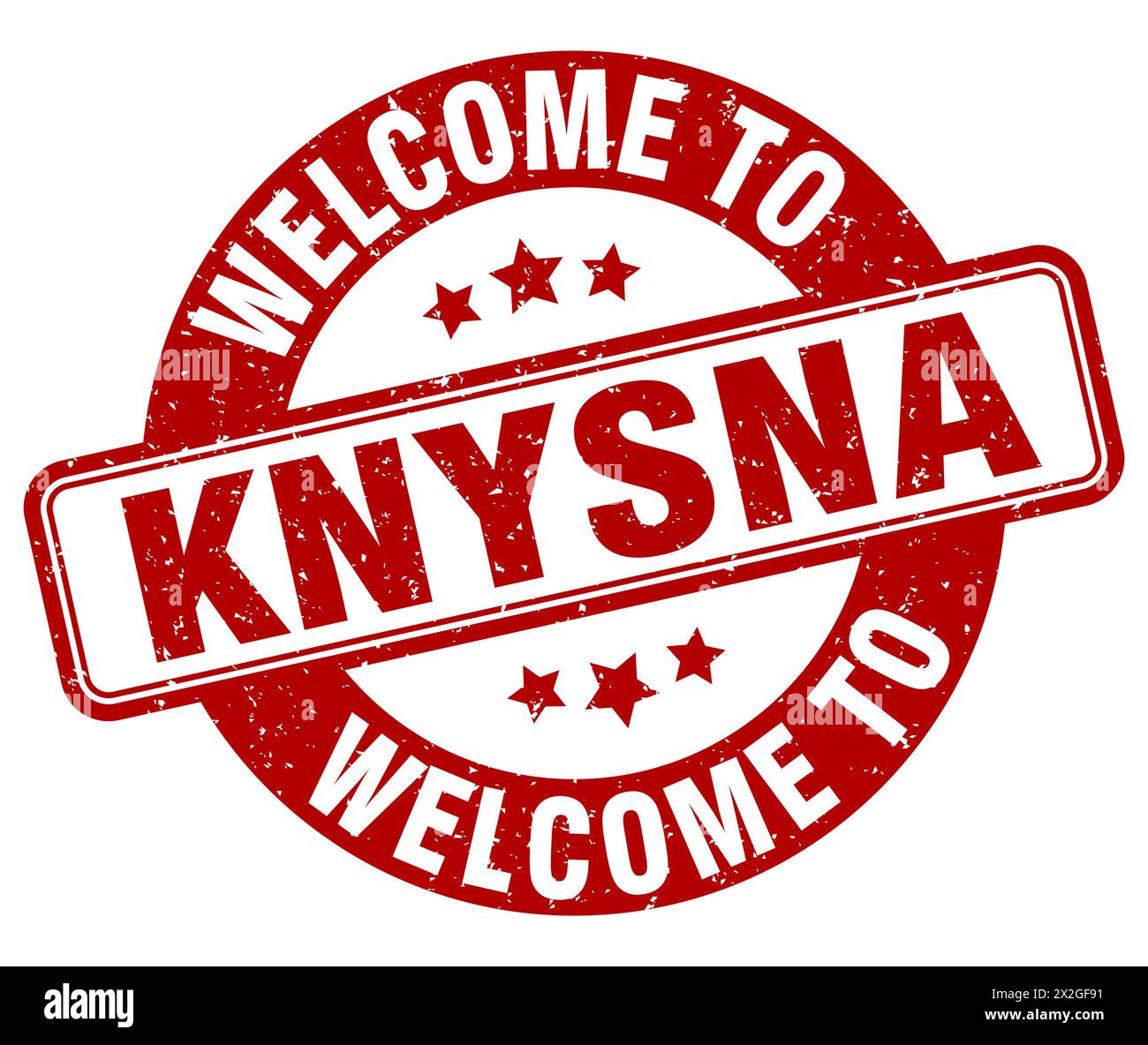Welcome to Knysna stamp. Knysna round sign isolated on white background ...
