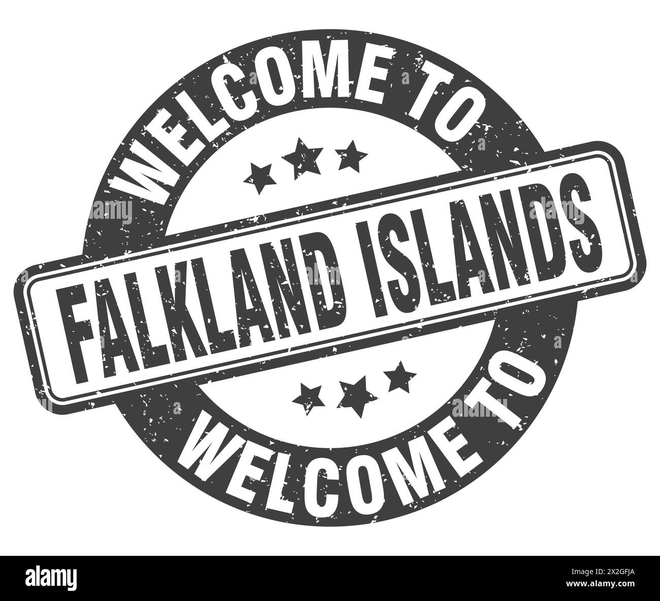 Welcome to Falkland Islands stamp. Falkland Islands round sign isolated ...