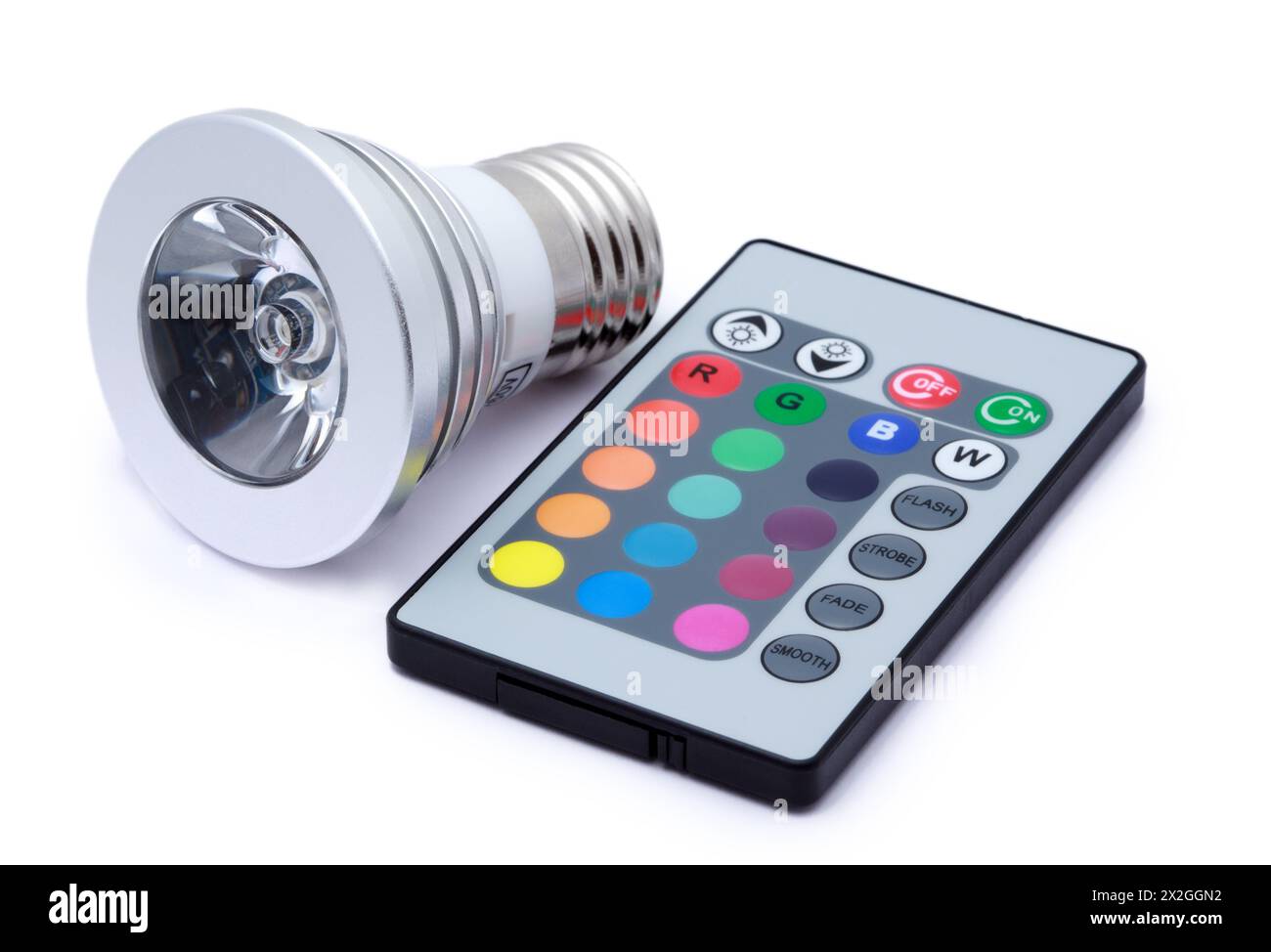 Led multi colour light bulb Cut Out Stock Images & Pictures - Alamy