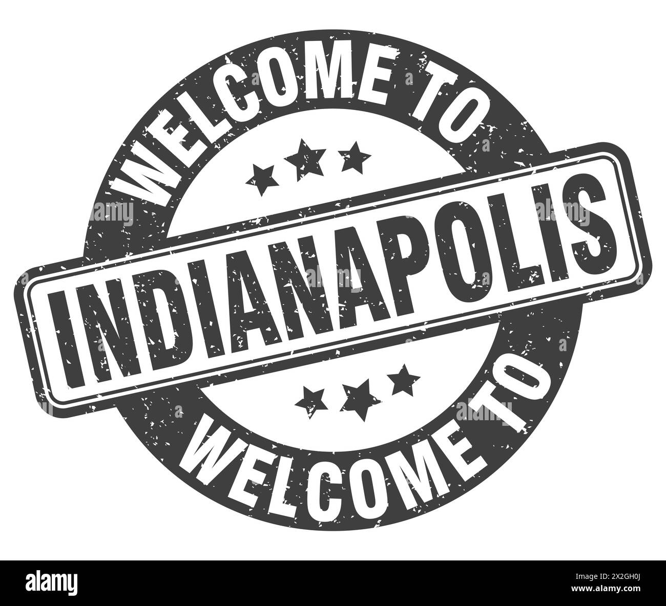 Welcome to Indianapolis stamp. Indianapolis round sign isolated on ...