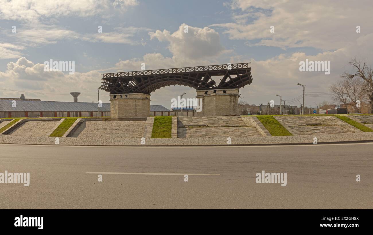 Drobeta Turnu Severin, Romania - March 15, 2024: Model Of Trajans ...