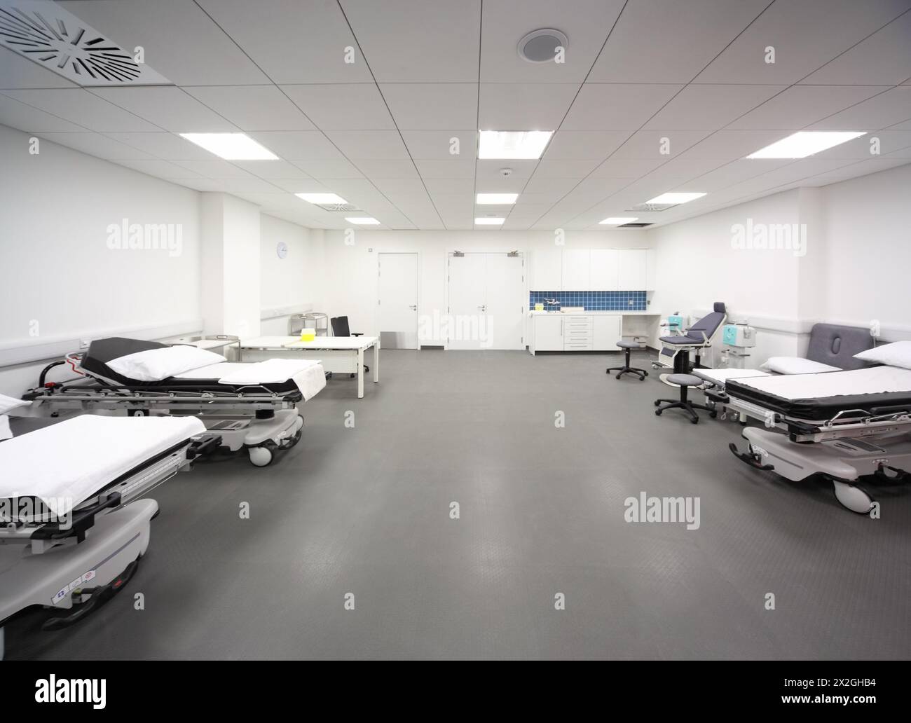 sports and medical massage office for football players in stadium Stock ...