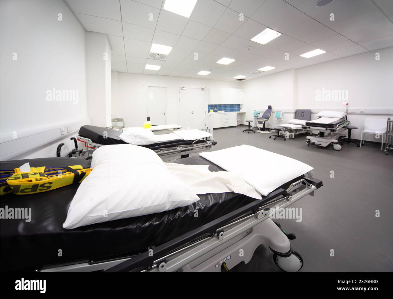 sports and medical massage office for football players in stadium Stock ...