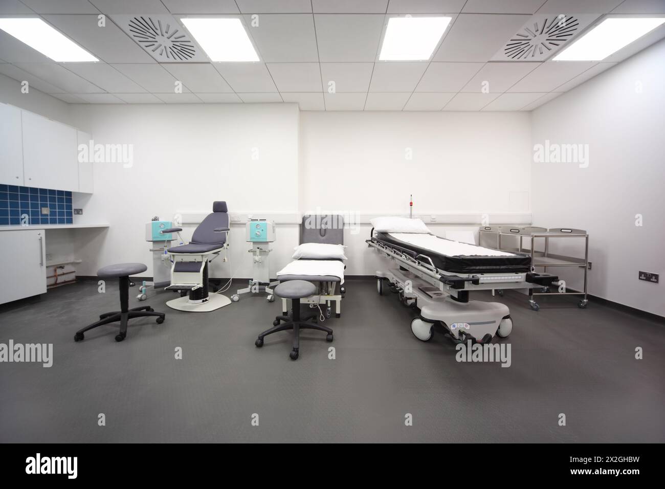 sports and medical massage office for football players in stadium Stock ...