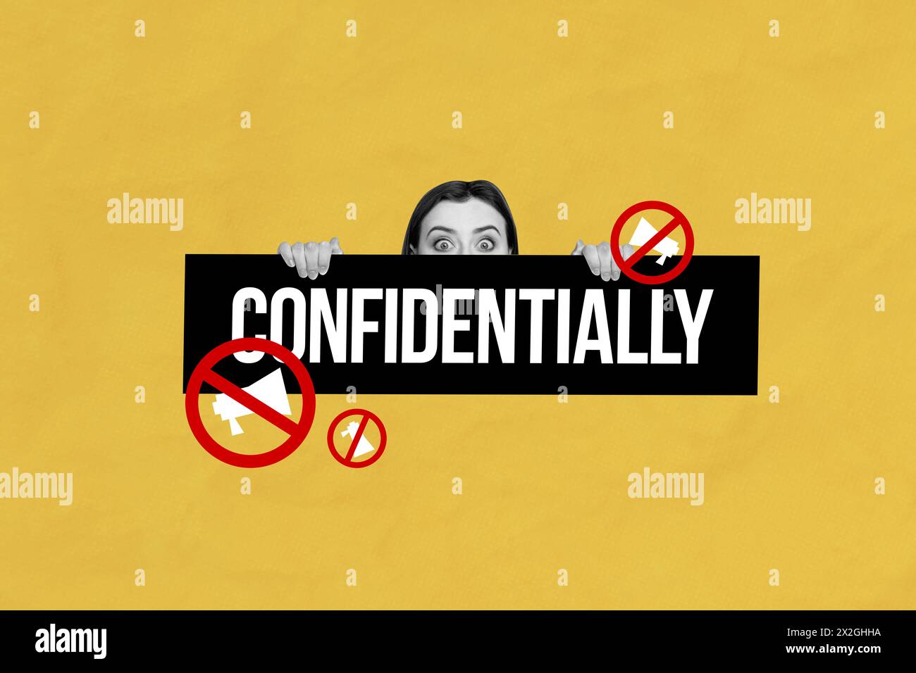 3D photo collage composite trend artwork sketch image of huge banner ...