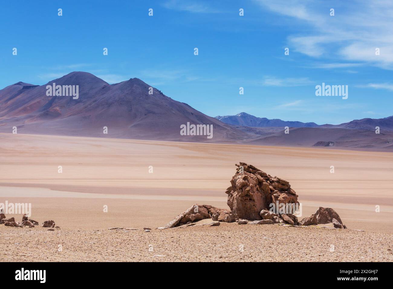 Epic Salvador Dali desert. Unusual natural landscapes in Bolivia Stock ...