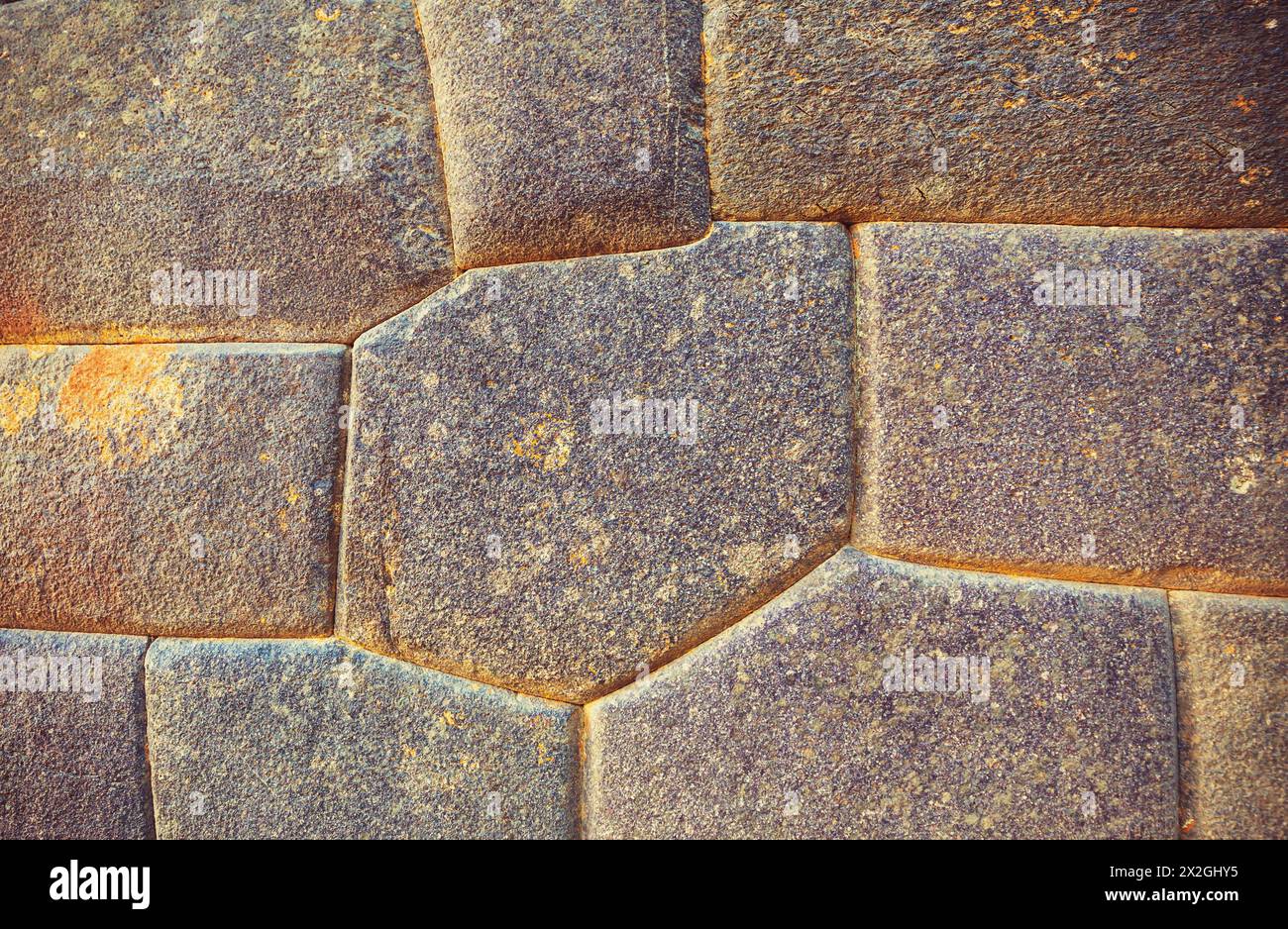Inca wall in the city Machu-Picchu,Peru Stock Photo - Alamy