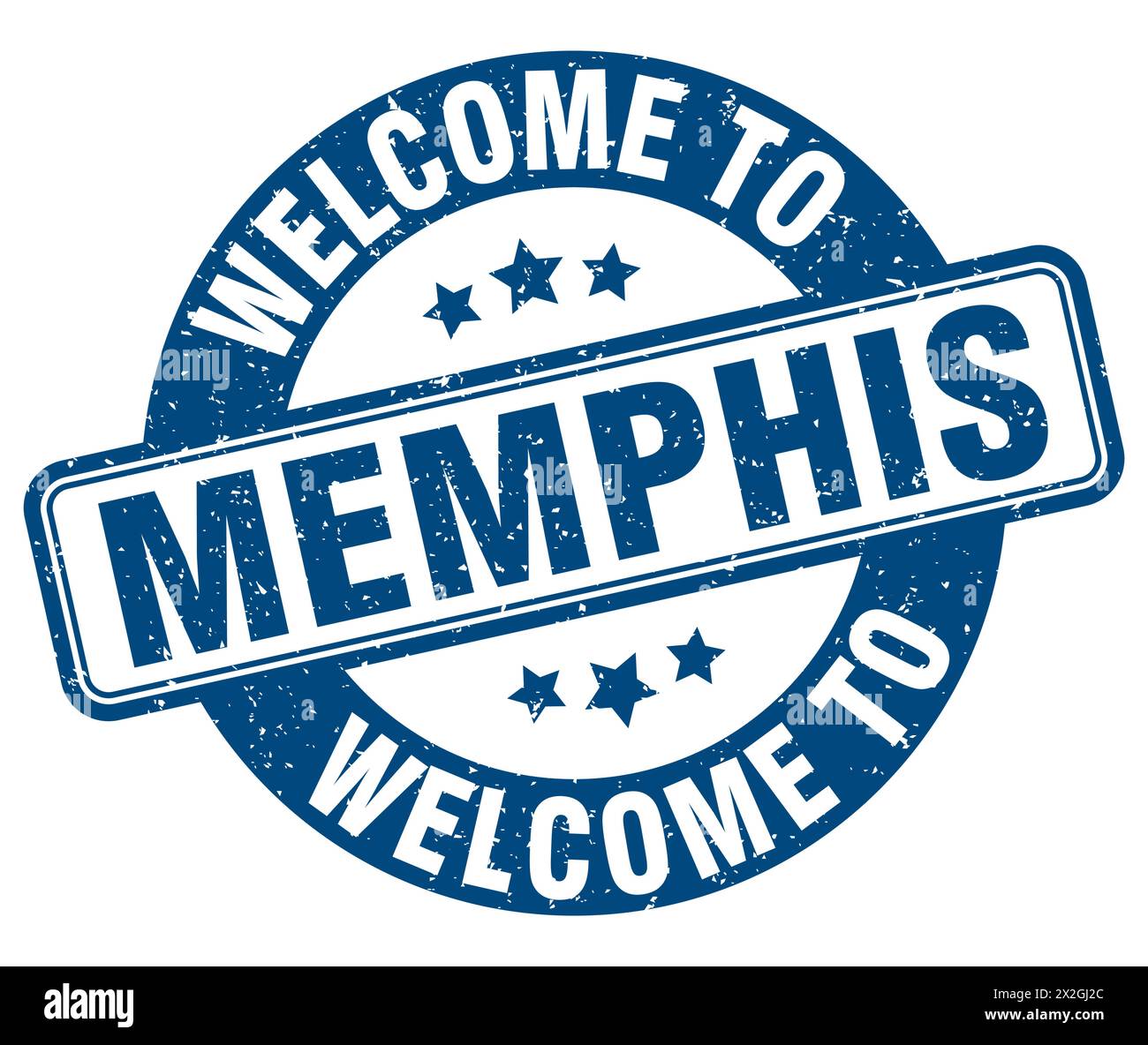 Welcome to Memphis stamp. Memphis round sign isolated on white ...