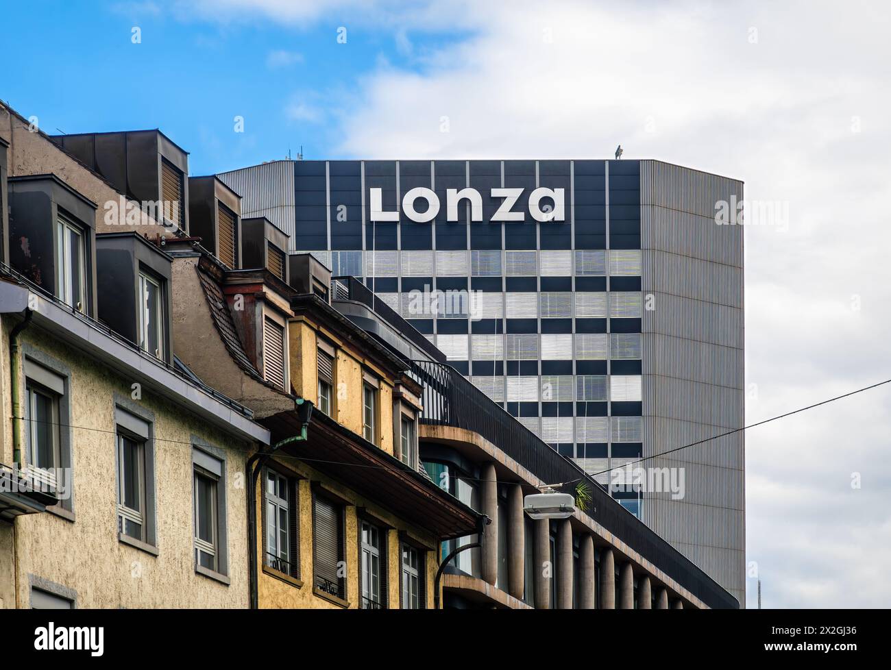 Basel, Switzerland - April 20, 2024: Lonza Group is a Swiss ...