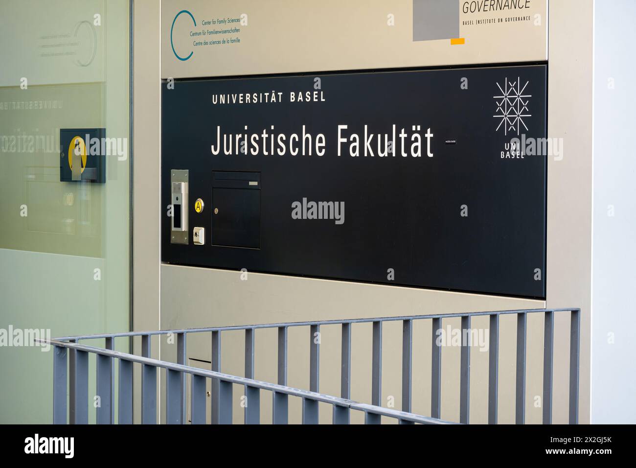 Basel, Switzerland - April 20, 2024: The University of Basel is divided ...