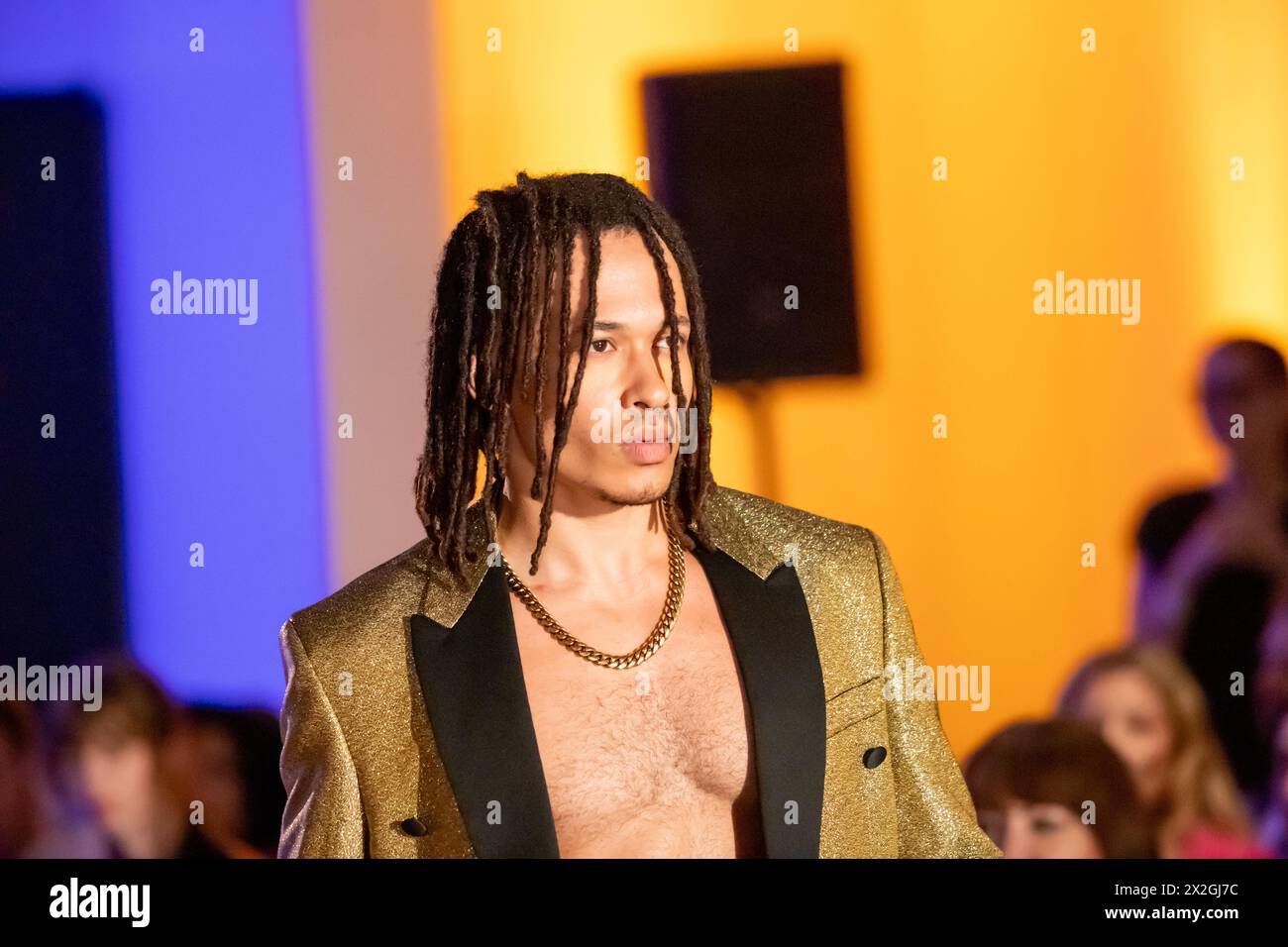 20th April 2024. Model during the 2024 Austin Fashion Week's Ode to the ...