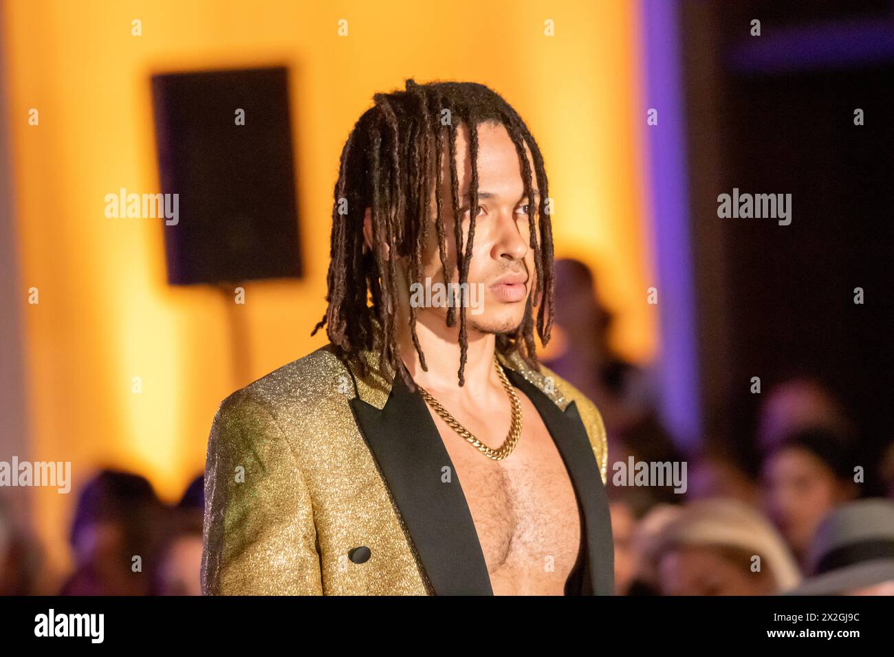 20th April 2024. Model during the 2024 Austin Fashion Week's Ode to the ...
