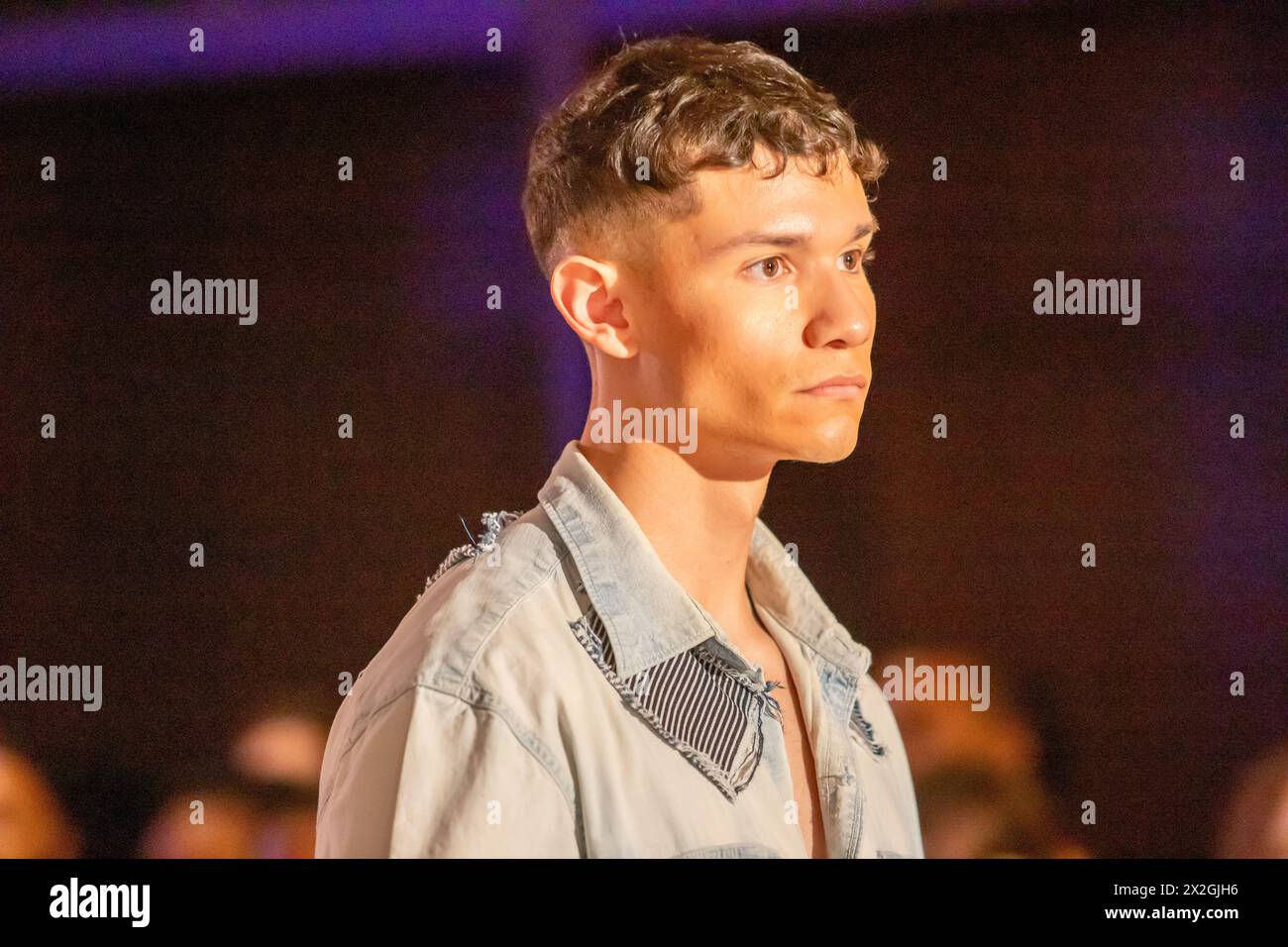 20th April 2024. Model during the 2024 Austin Fashion Week's Ode to the ...