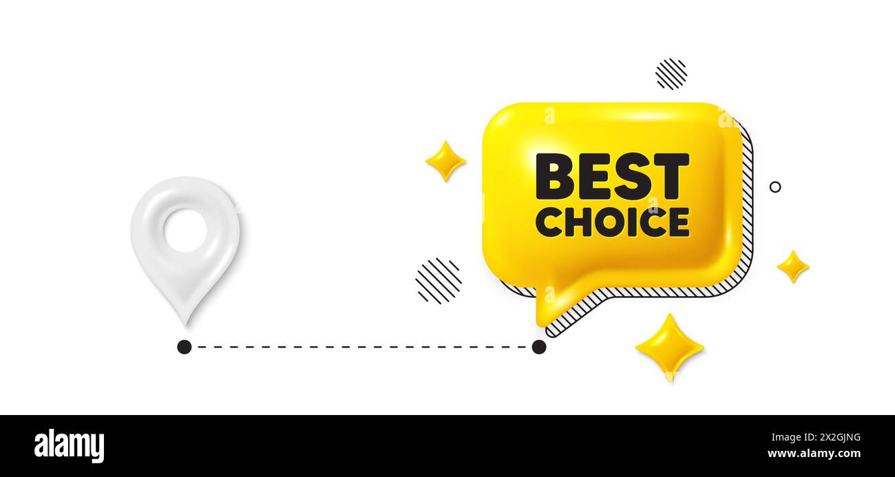 Best choice tag. Special offer sale sign. Road journey position 3d pin ...