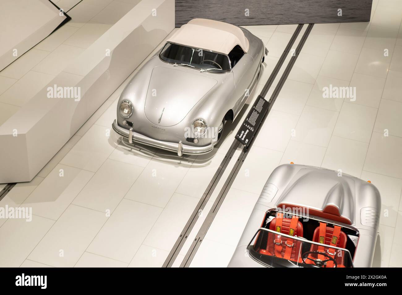 top view vintage Porsche classic cars, Porsche museum, automotive ...