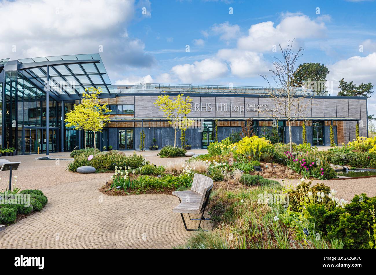 RHS Hilltop and its name and logo 'The Home of Gardening Science' at ...