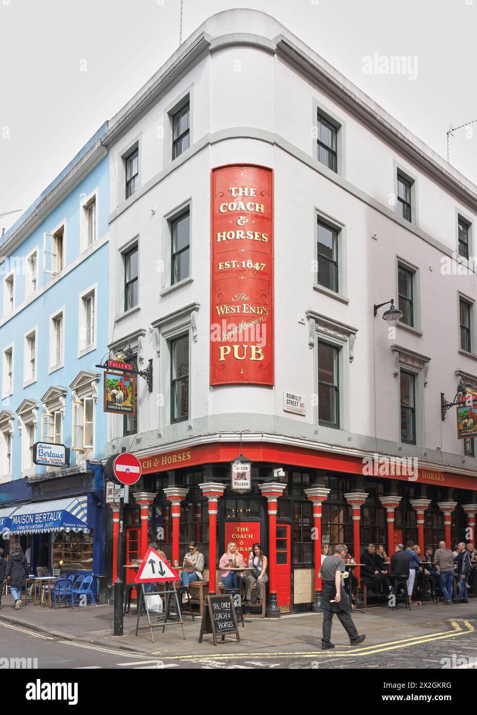 The Coach and Horses pub, Soho, London, England Stock Photo - Alamy