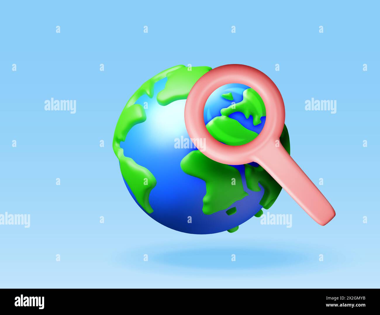 Glass map render Stock Vector Images - Alamy