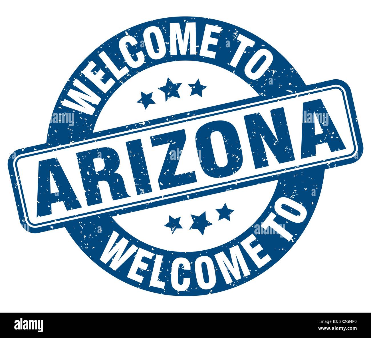 Welcome to Arizona stamp. Arizona round sign isolated on white ...
