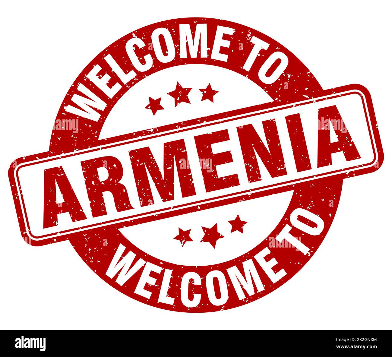 Welcome to Armenia stamp. Armenia round sign isolated on white ...
