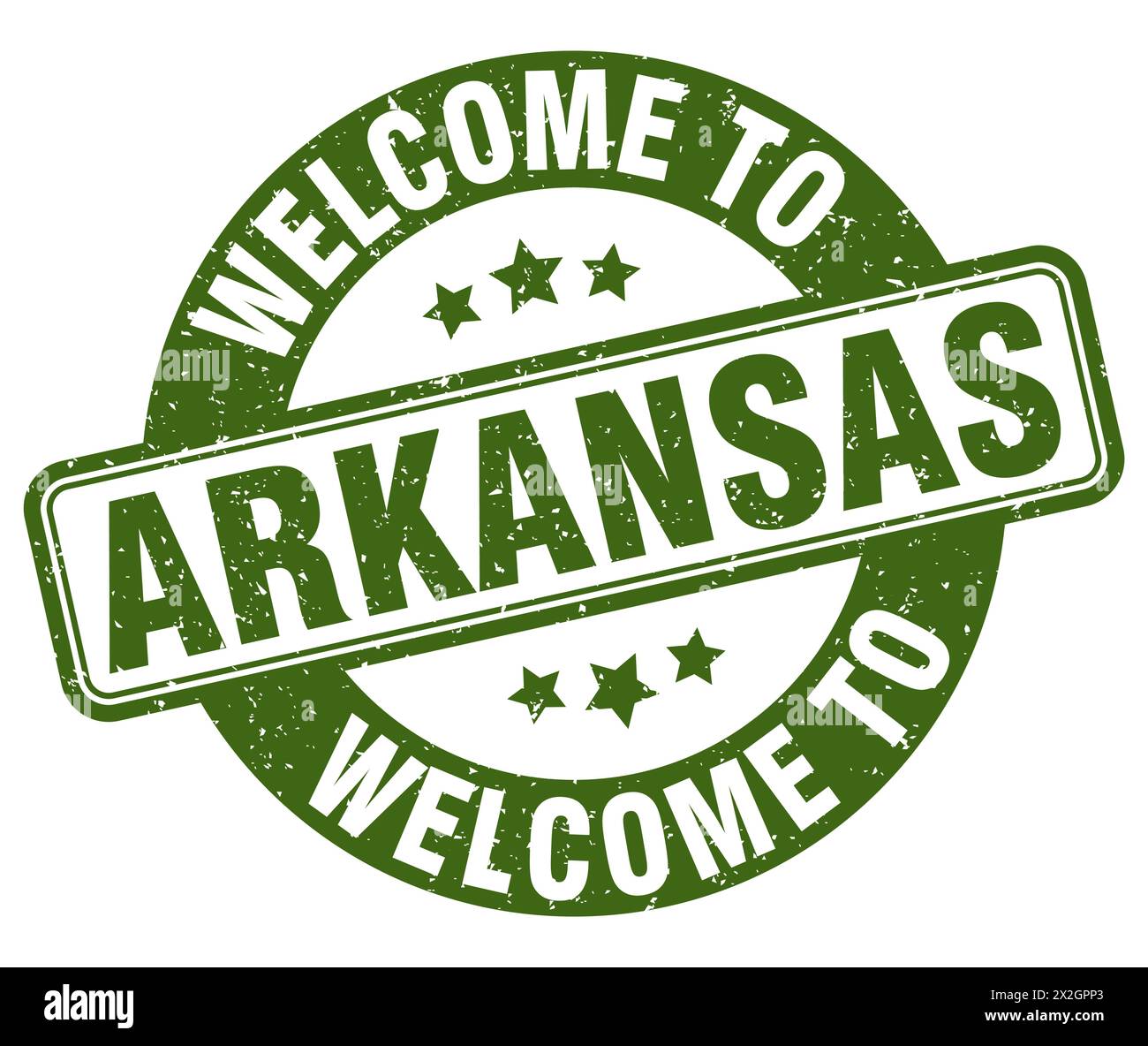 Welcome to Arkansas stamp. Arkansas round sign isolated on white ...