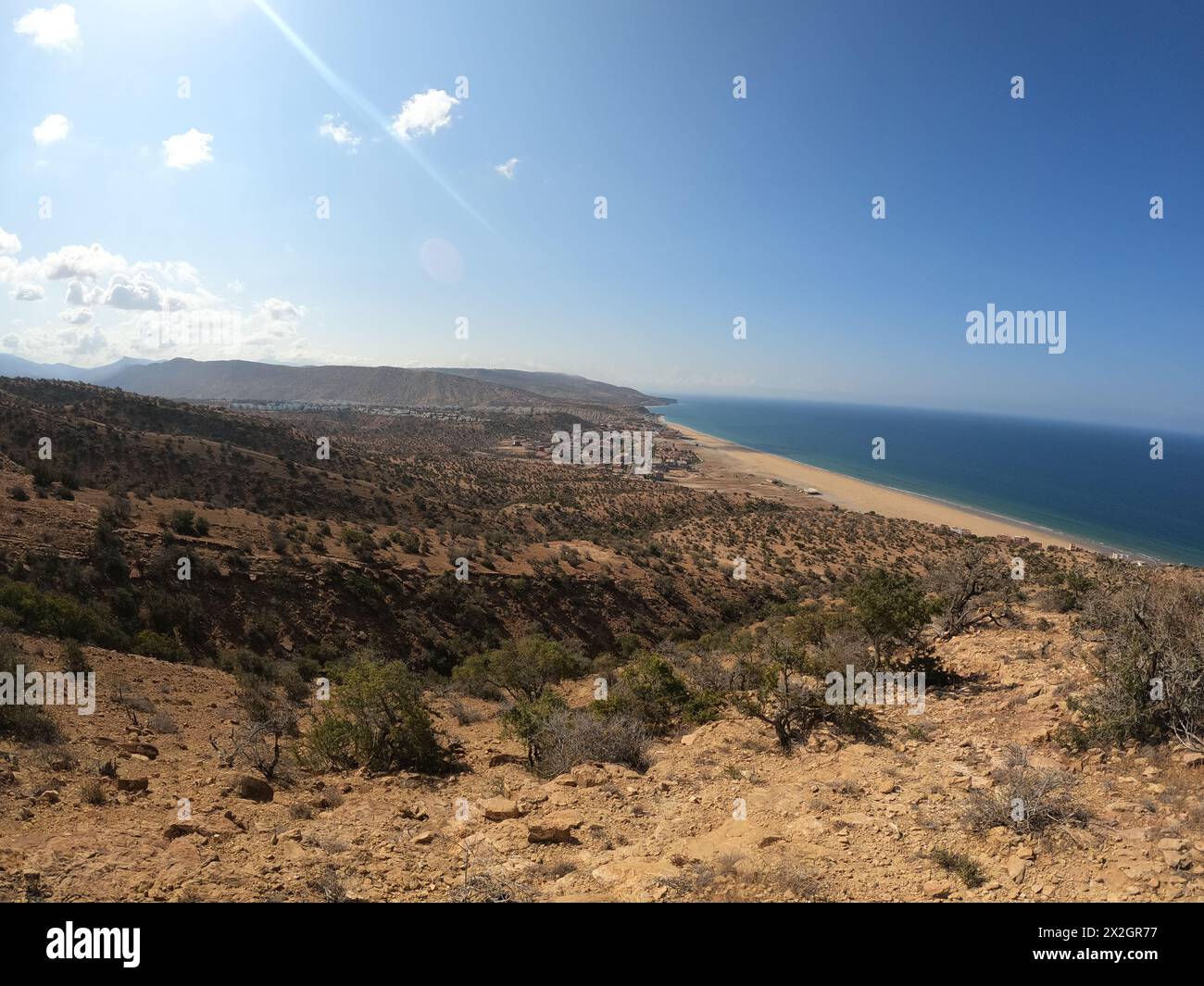 A Panoramic View Of Imi Ouaddar, North Of Taghazout And Agadir, Morocco ...