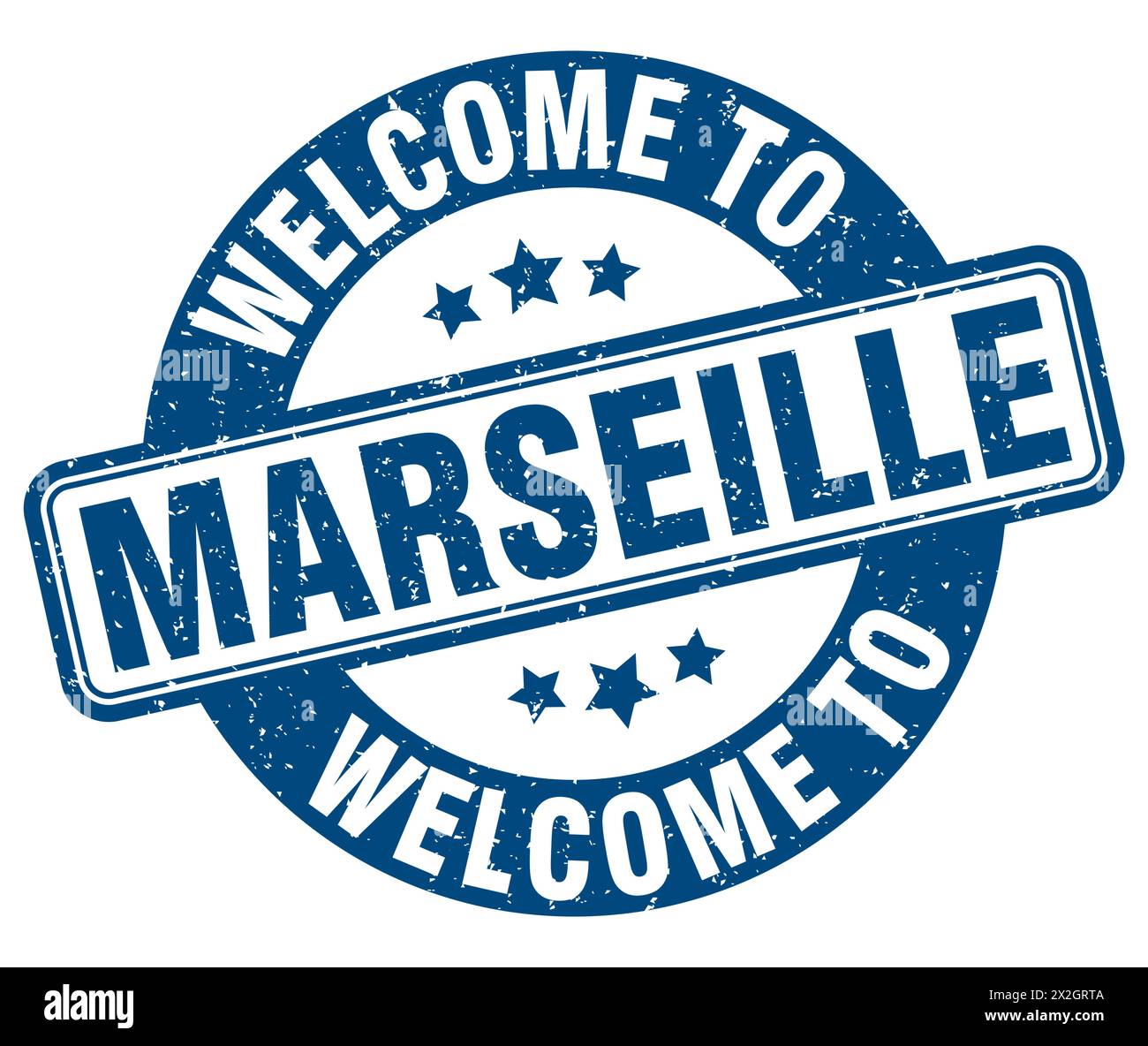 Welcome to Marseille stamp. Marseille round sign isolated on white ...